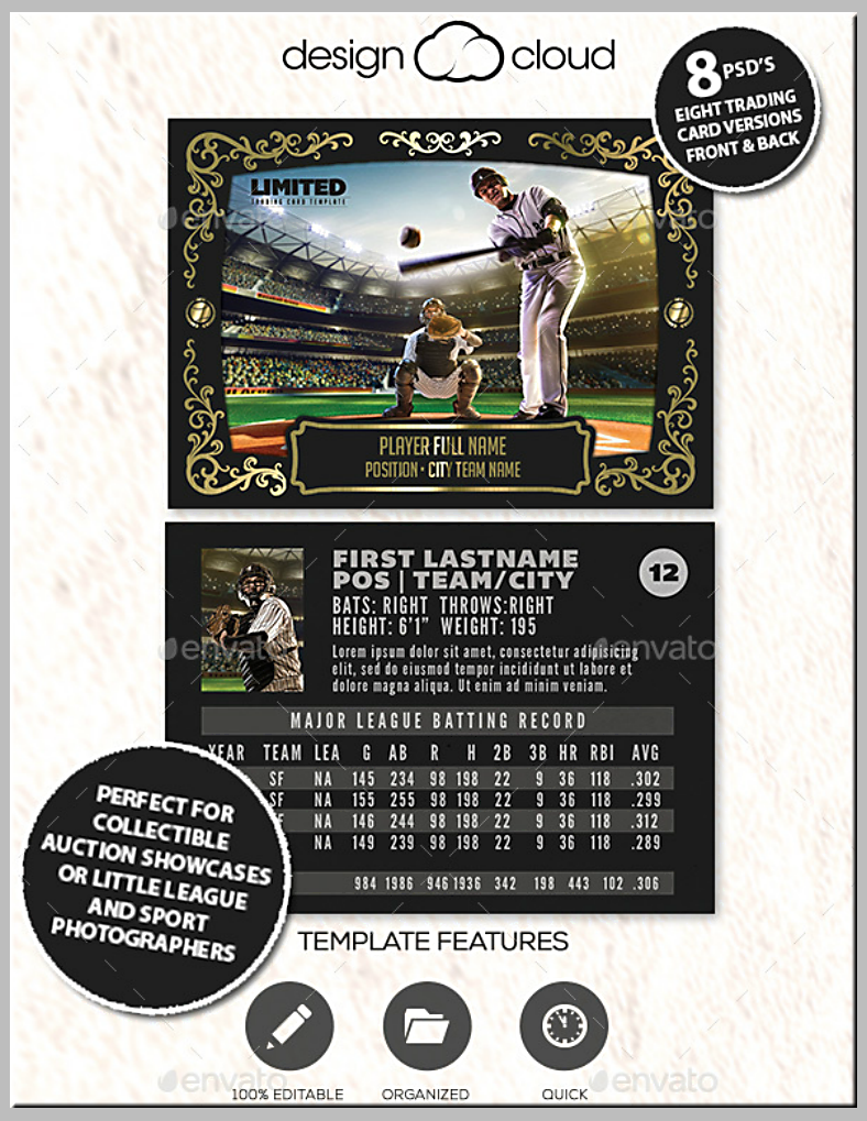 15+ Baseball Trading Card Designs & Templates - PSD, AI