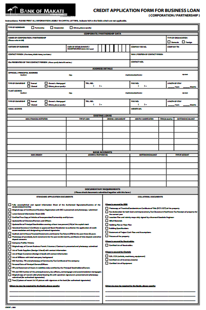 12+ Business Loan Application Form Templates - PDF