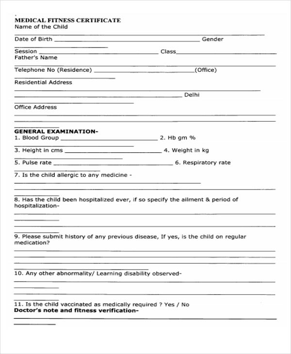 Free 14+ Fit to Work Certificate Templates in PDF