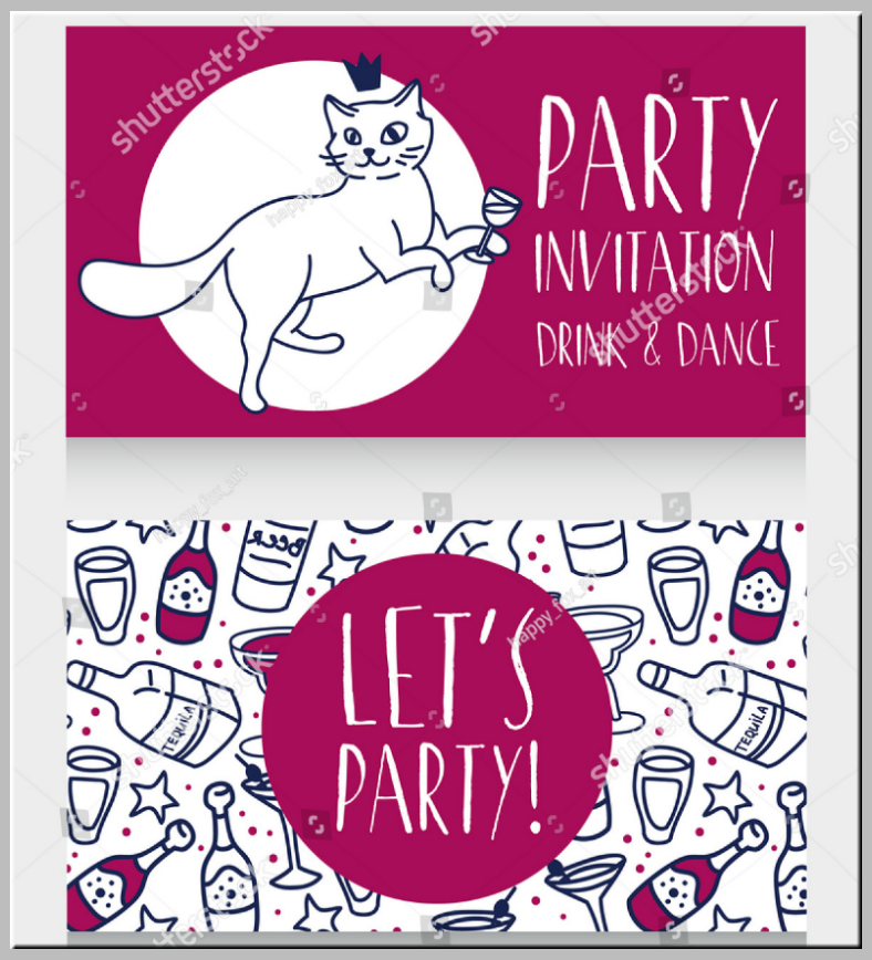 14+ Kitty Themed Invitation Card Designs & Templates - PSD, AI