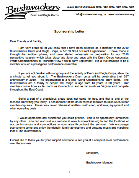 27+ Sponsorship Letter Templates