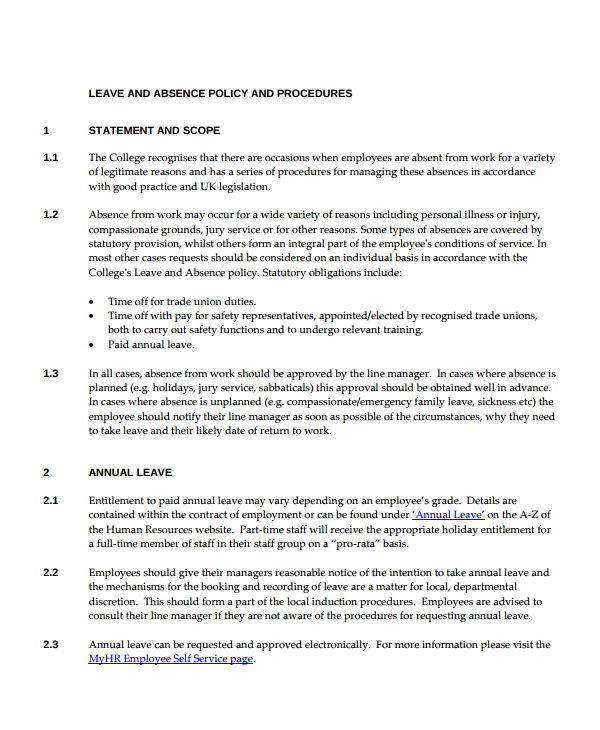 15+ Emergency Leave Letter Templates - PDF