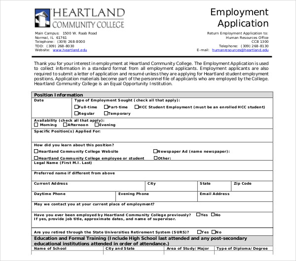 20+ Job Application Letter Templates for Employment - PDF, DOC