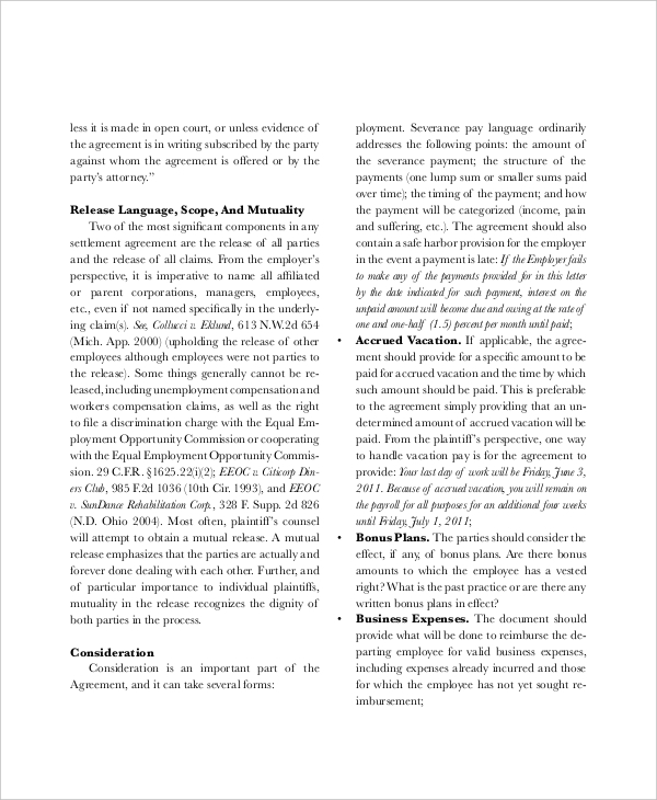 8+ Settlement Agreement Templates - PDF, Google Docs, Apple Pages