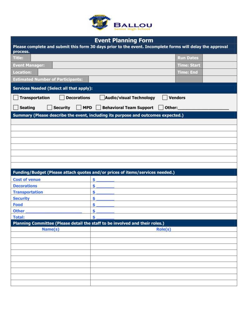 14 Event Planner Templates