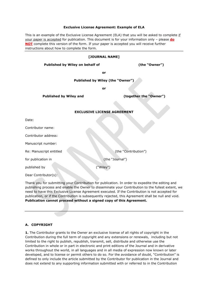 12+ Exclusivity Agreement Templates - PDF, Word, Pages
