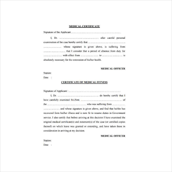 Free 14+ Fit to Work Certificate Templates in PDF