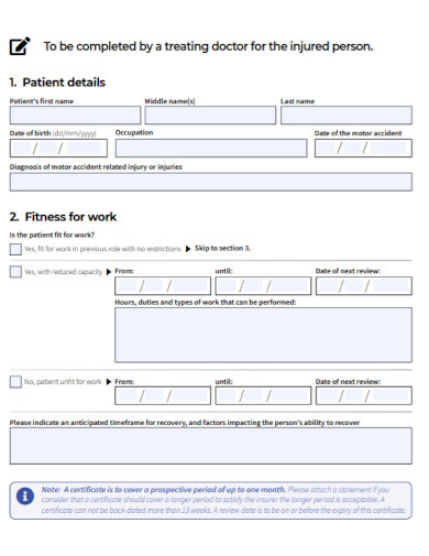 Free 14+ Fit to Work Certificate Templates in PDF