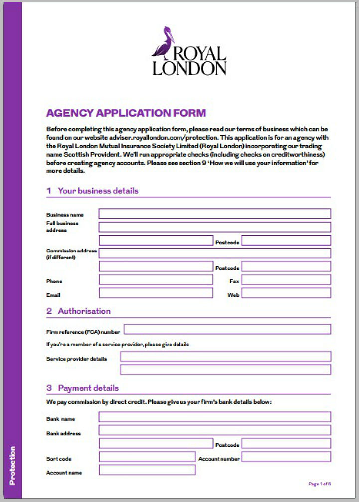 8+ Agency Application Form Templates - PSD