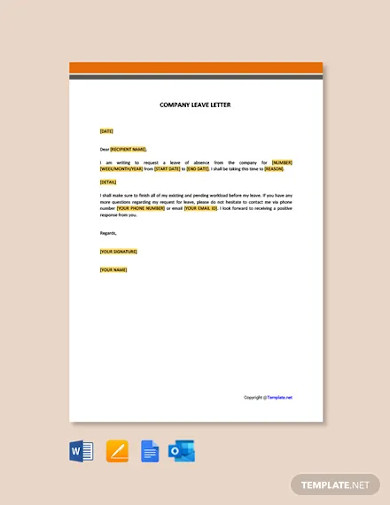 22+ Leave letter Format Templates