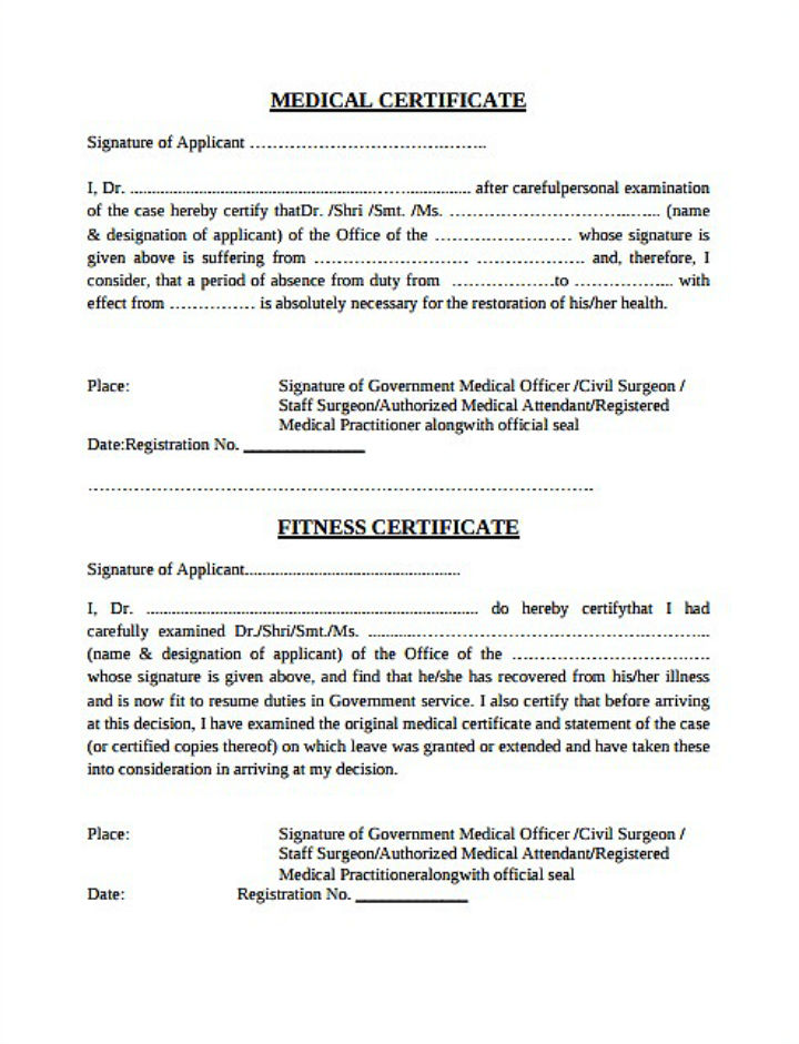 17+ Free Health Certificate Templates - PDF, Word | Free & Premium ...