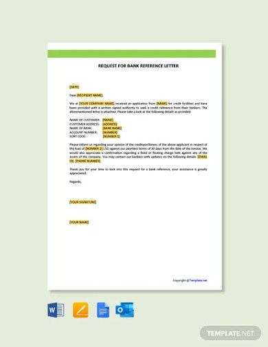 8+ Reference Request Letter Templates - Word, Pages, Google Docs ...
