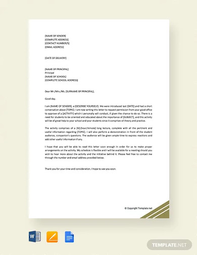 16+ Request Letter to a Principal Templates - PDF