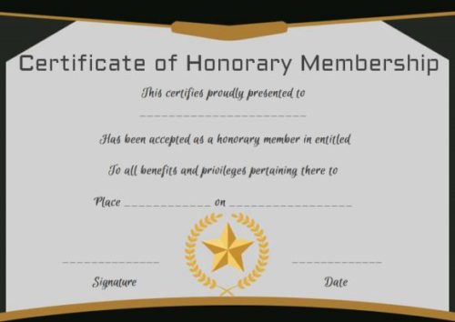 14+ Honorary Life Certificate Templates - PDF, Docx