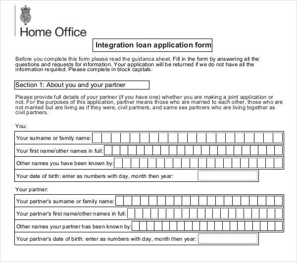 10+ Loan Application Templates - PDF, DOC