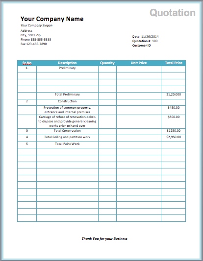 12 Cost Estimate Templates