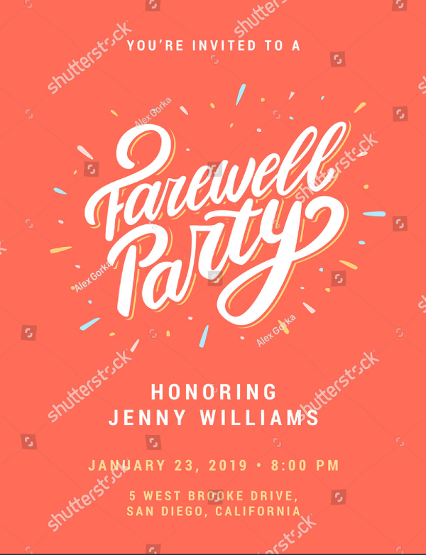 14 Farewell Party Invitation Designs Templates PSD AI