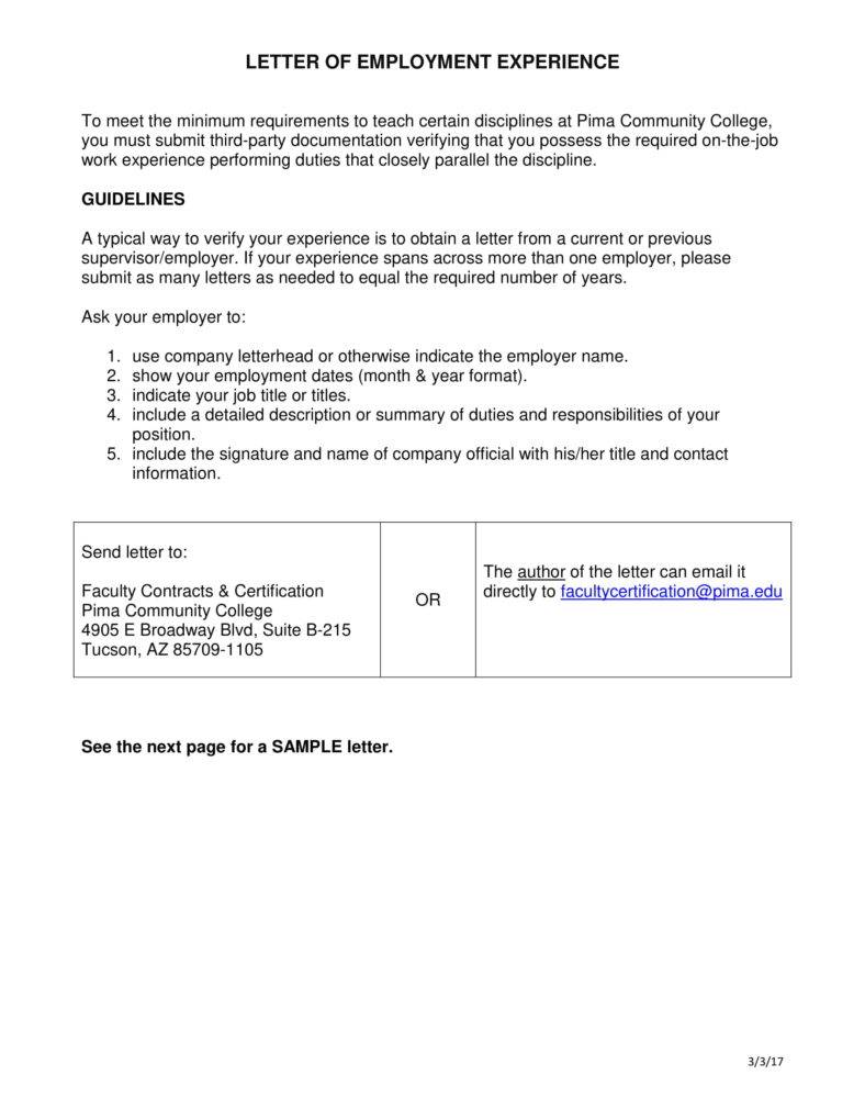 24+ Experience Letter Format Templates