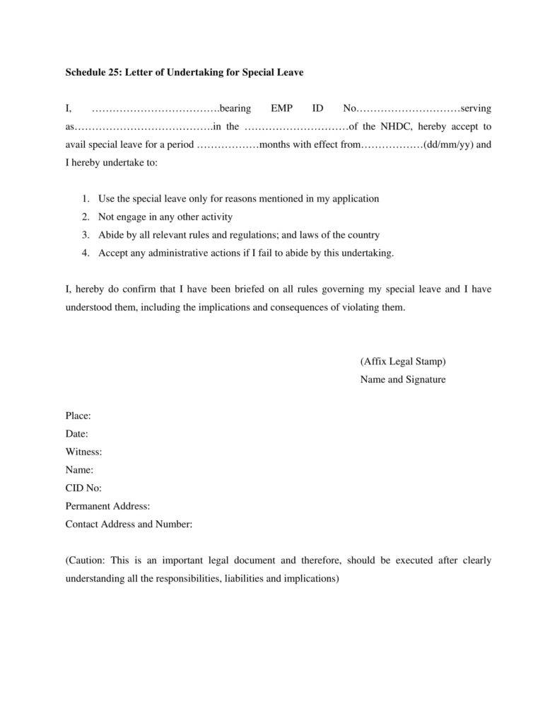 22+ Leave letter Format Templates