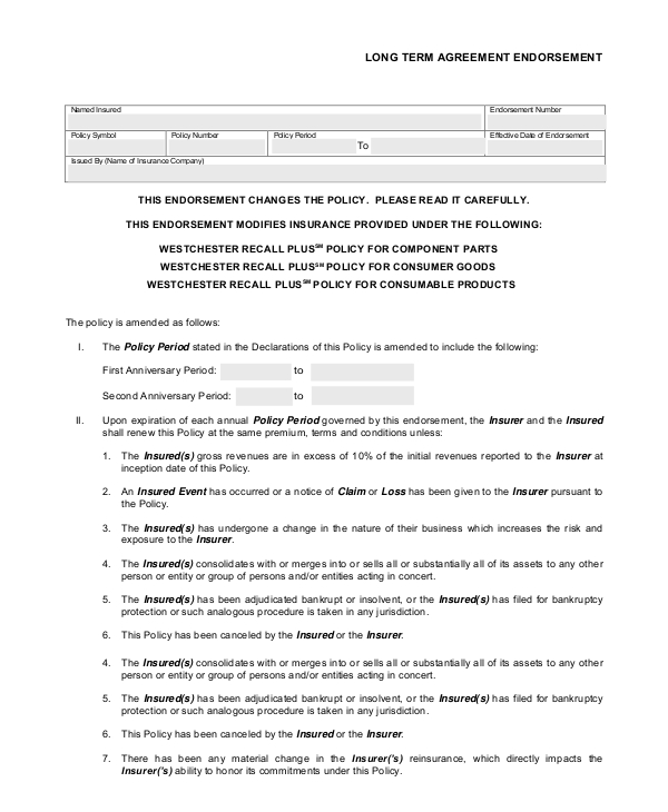 9+ Endorsement Agreement Templates - PDF