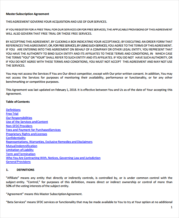 16+ Subscription Agreement Templates - PDF, Word, Apple Pages, Google Docs