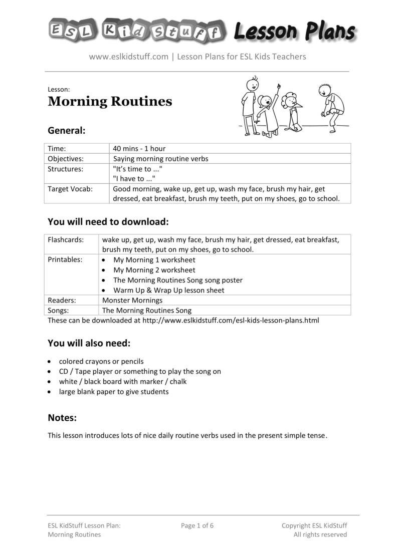 7+ Morning Routine Planner Templates - PDF