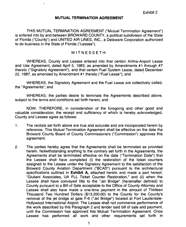 Termination Agreement Template Termination Agreement Template