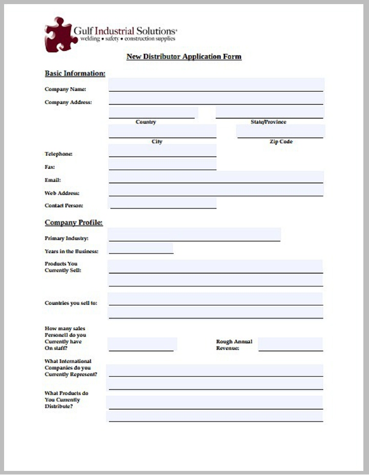 9+ Distributor Application Form Templates - PDF
