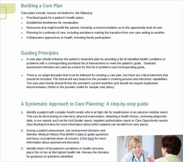 13+ Patient Care Plan Templates - PDF, Docs