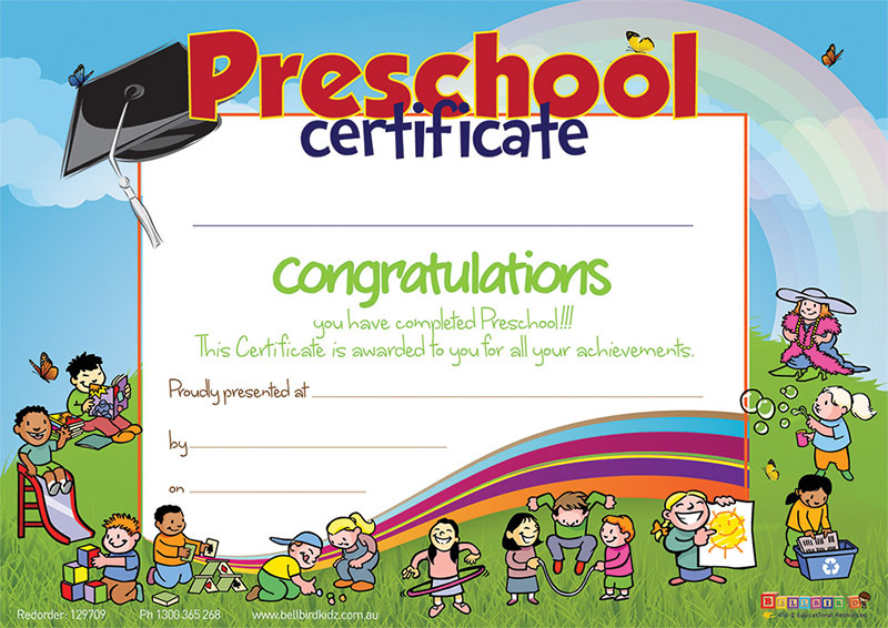 Free Printable Preschool Completion Certificates Printable Templates