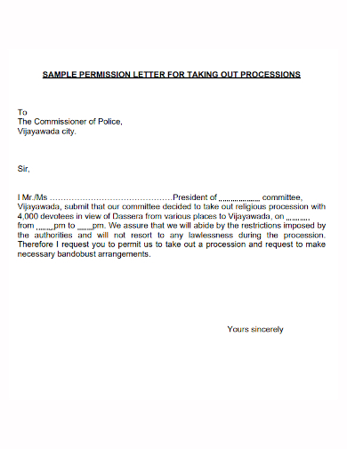 23+ Permission Request Letter - PDF