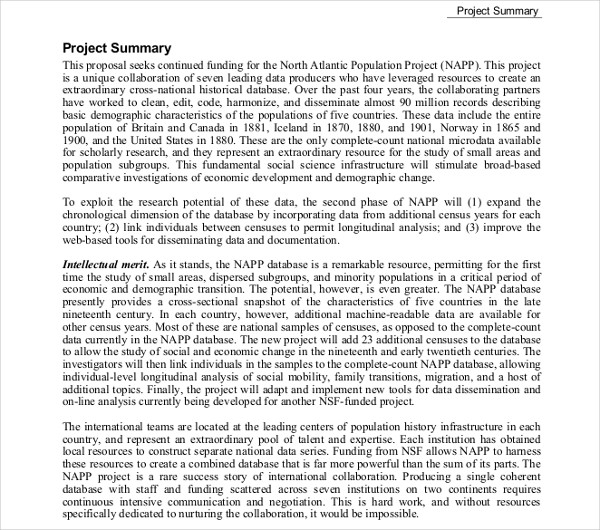 17+ Project Summary Templates - PDF, DOC