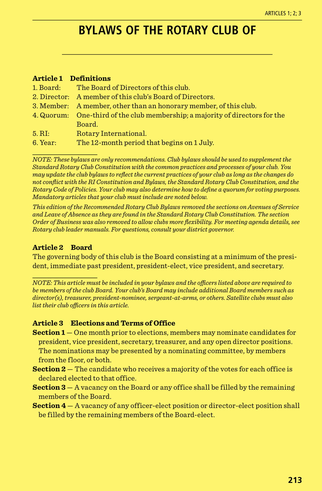 11 Club Bylaws Templates PDF