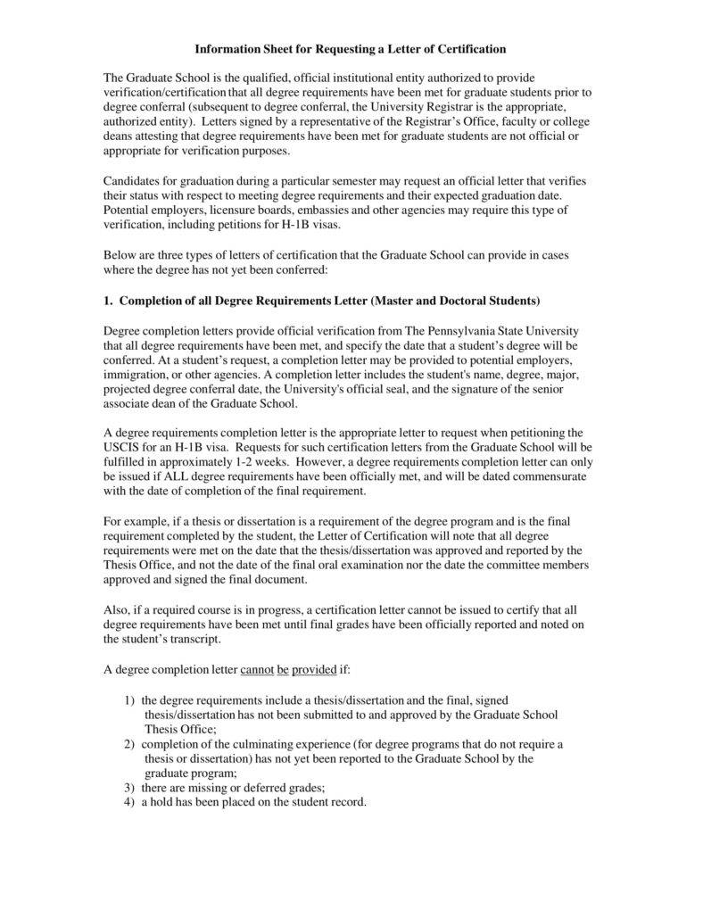 5+ Certification Request Letter Templates - PDF