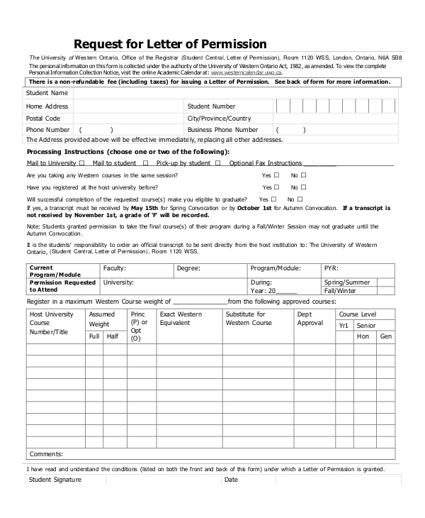 23+ Permission Request Letter - PDF