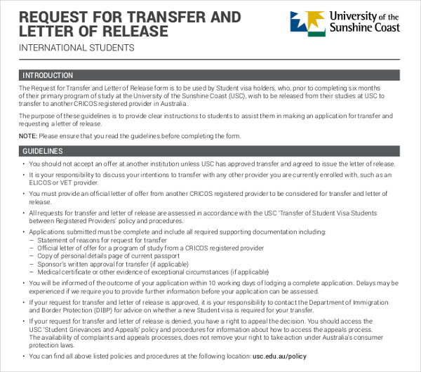 23+ Transfer Request Letter - PDF, DOC