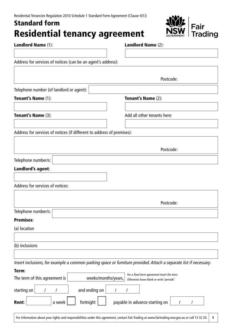 28+ Simple Tenancy Agreement Templates - PDF | Free & Premium Templates