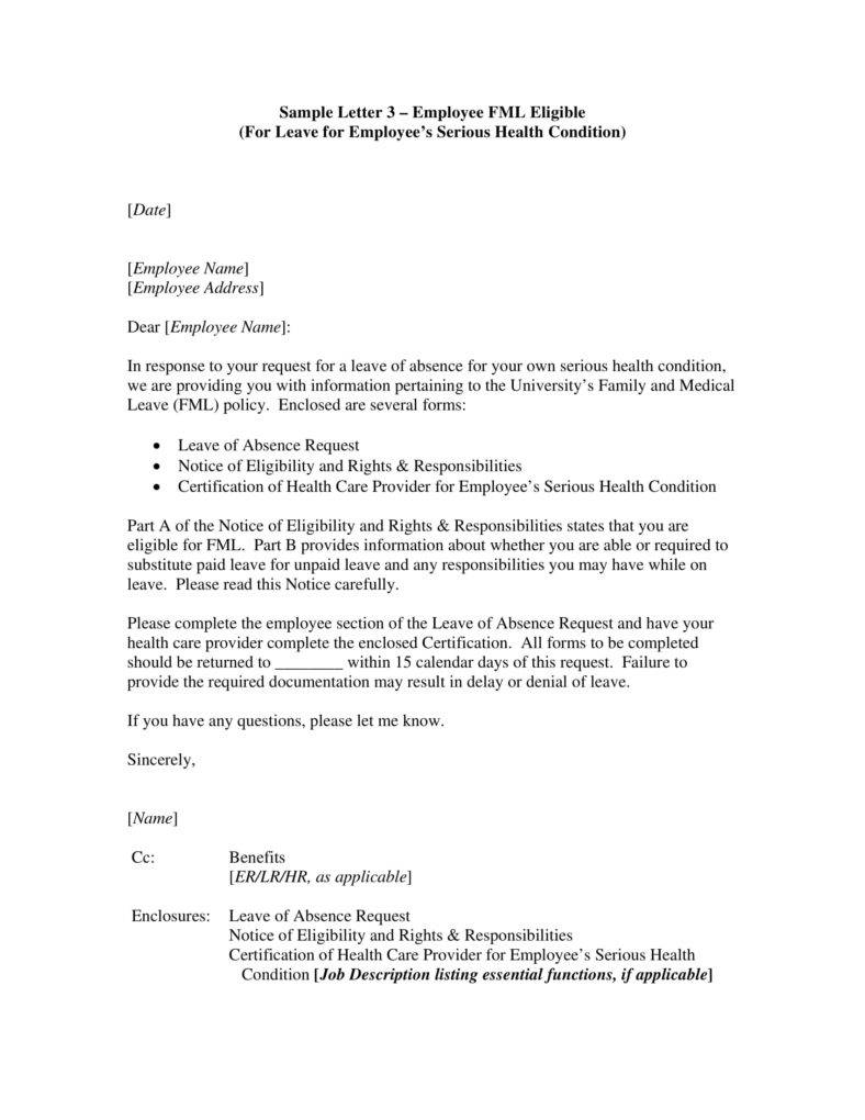 22+ Leave letter Format Templates