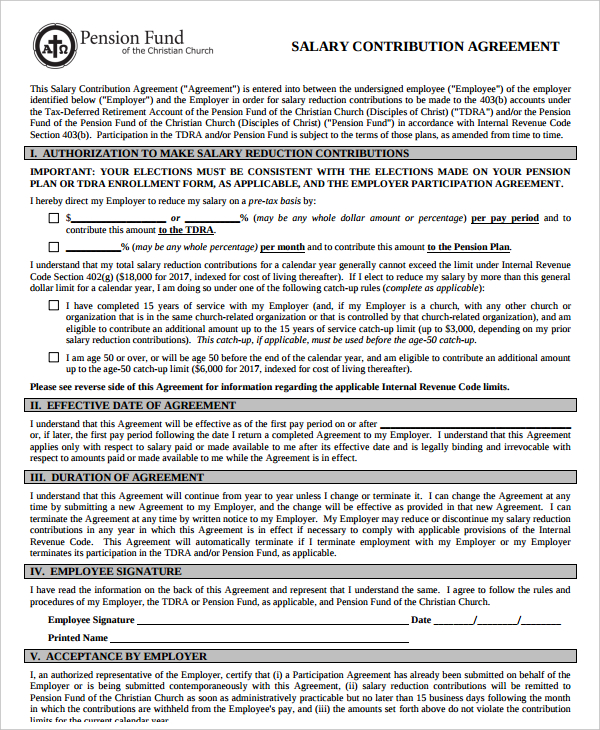 10+ Contribution Agreement Templates - PDF, DOC