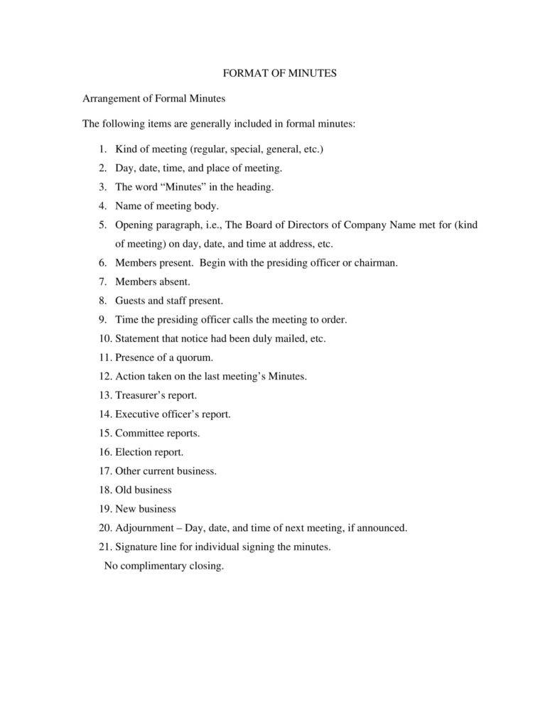 17+ Meeting Minutes Format Templates in PDF