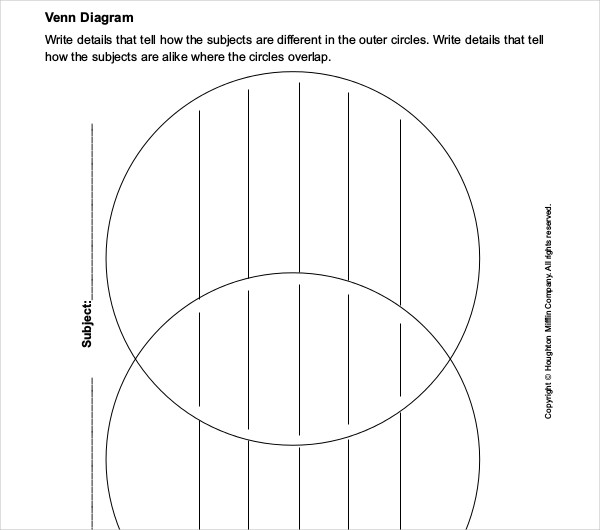 10+ Venn Diagram Worksheet Templates - PDF, DOC