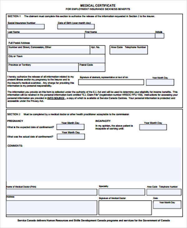 22+ Medical Certificate Templates for Sick Leave - PDF, Docs, Word
