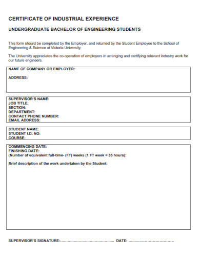 Free 24+ Job Experience Certificate Templates - PDF, Word, AI, InDesign