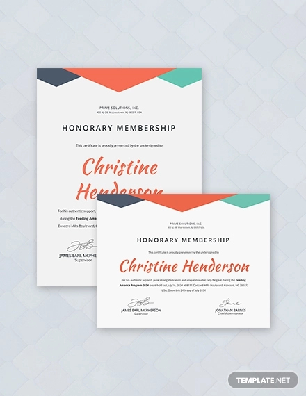 14+ Honorary Life Certificate Templates - PDF, Docx