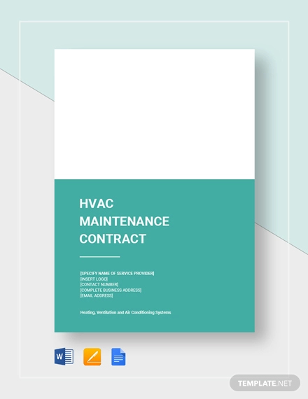 15+ Maintenance Contract Templates - Word, PDF, Apple Pages, Google Docs