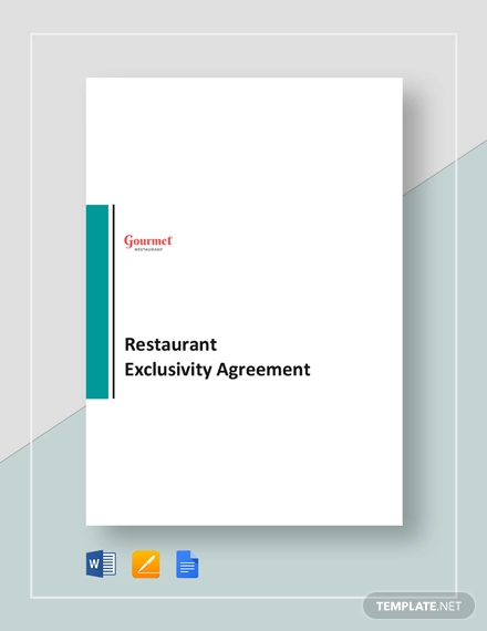 12+ Exclusivity Agreement Templates - PDF, Word, Pages