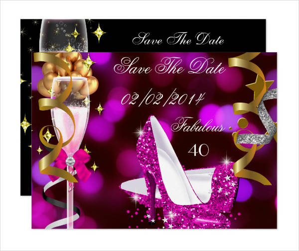 15 Save The Date Party Invitation Designs Templates PSD AI