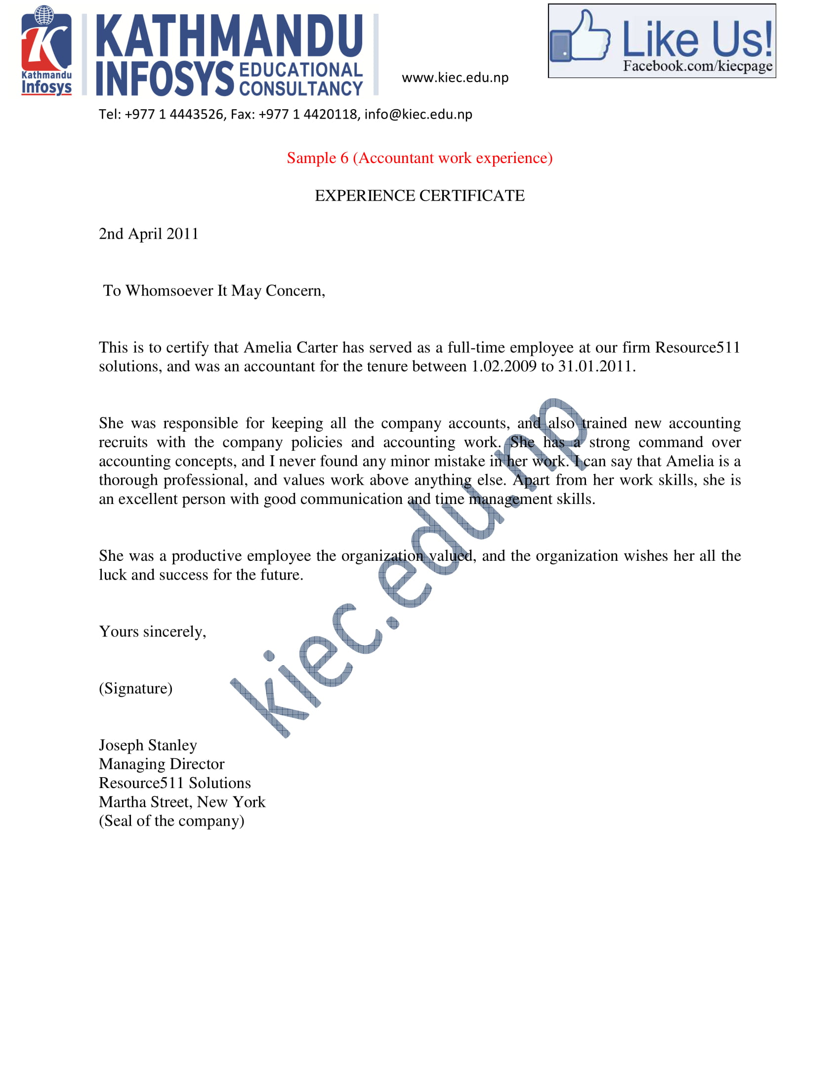 28+ Experience Letter Templates in PDF