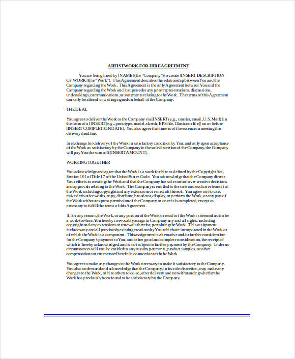 14+ Hire Agreement Templates