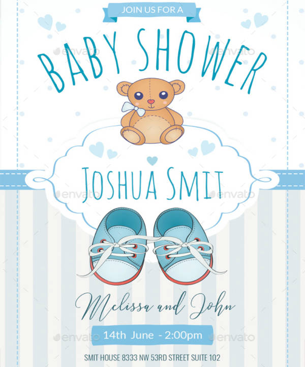 23 Baby Shower Invitation Templates For Boys PSD AI